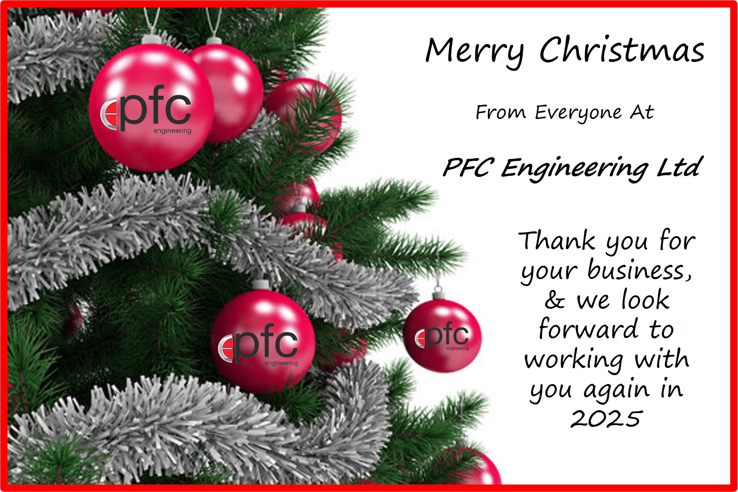 Merry Christmas from PFC Engineering Ltd - PFC Engineering Ltd